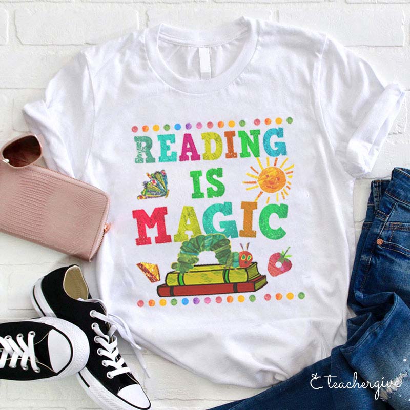 Reading Is Magic Teacher T-Shirt