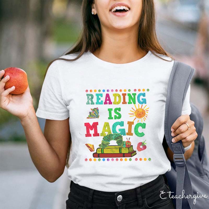 Reading Is Magic Teacher T-Shirt