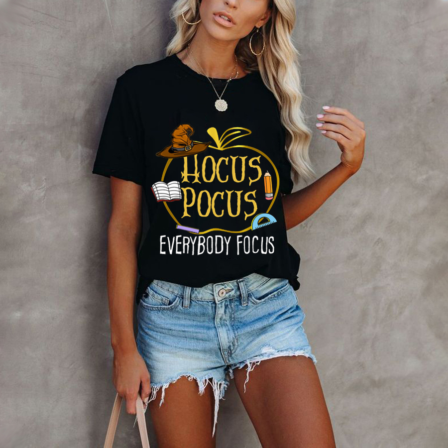 Hocus Pocus Everybody Focus Teacher T-Shirt