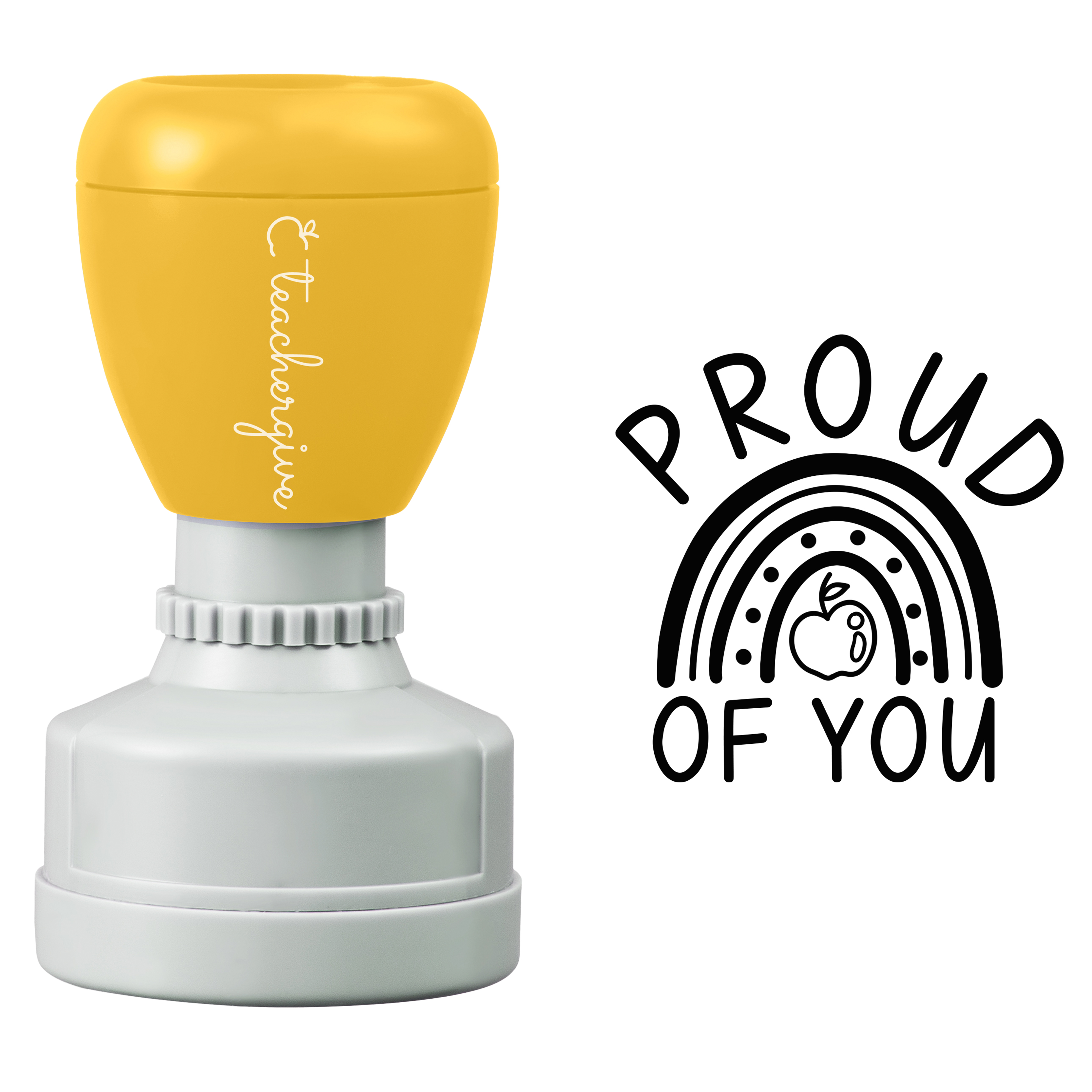 Proud Of You Rainbow Stamp-Teachergive