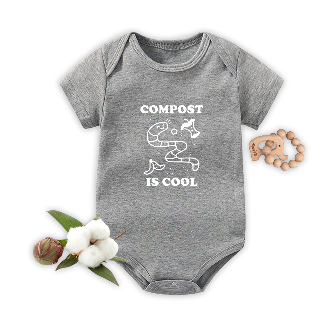 Compost Is Cool Earth Day Baby Bodysuit Sale-Beepumpkin™