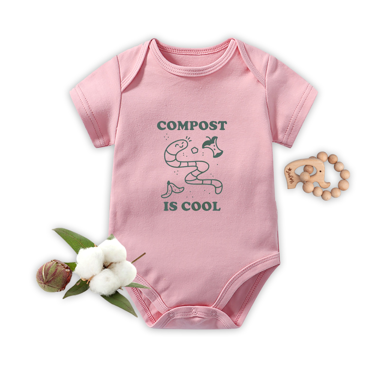 Compost Is Cool Earth Day Baby Bodysuit Sale-Beepumpkin™