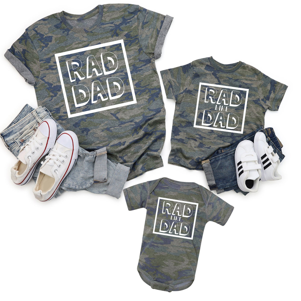 Rad Dad Rad Like Dad Matching Shirts For Father's Day