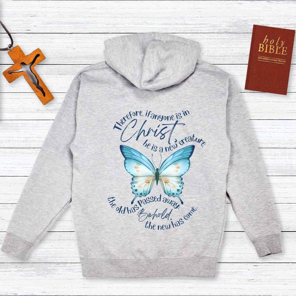 2 Corinthians 517 Bible Verse Hoodie Sale - GuidingCross