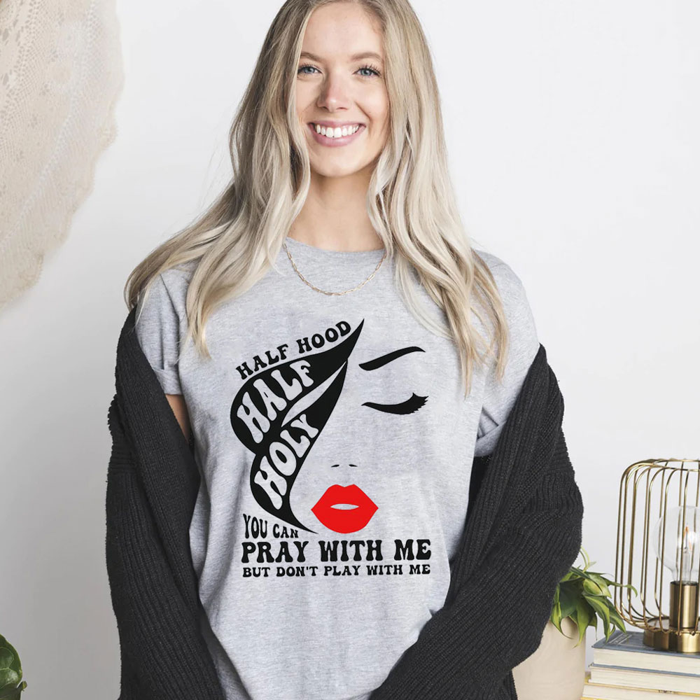 Half Hood Half Holy Tee
