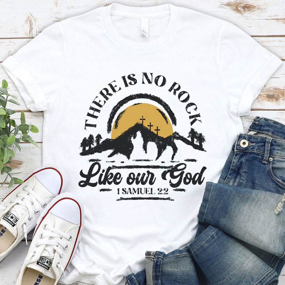 There Is No Rock Like Our God Retro Religious Shirt Sale - GuidingCross