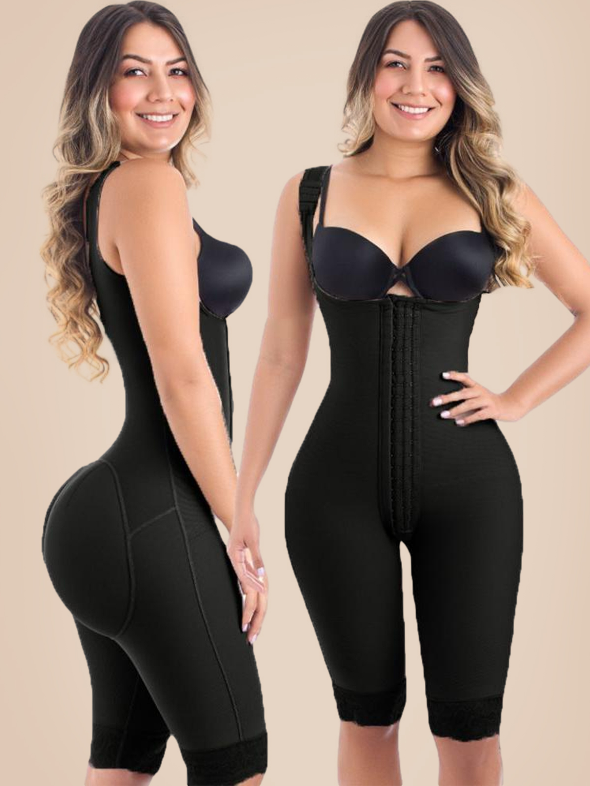 Mid Thigh Firm Compression Full Body Shaper Chiccurve
