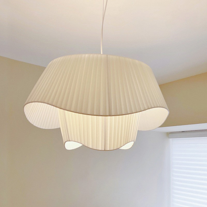 Modern French Cream Style Master Bedroom Pendant Light Ins Skirt ...