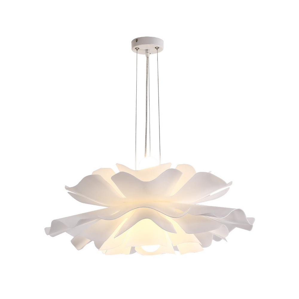 Nordic Simple White Flower Shape Ceiling Light