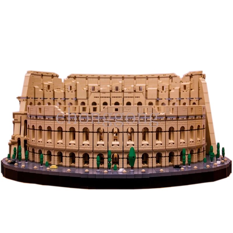 New 9036Pcs Architecture City The Italy Roman Colosseum Model Fit 10276 ...
