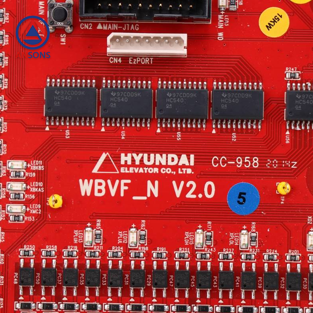 HYUNDAI Elevator STVF9 Main PCB Board WBVF-N V1.1 / V2.1