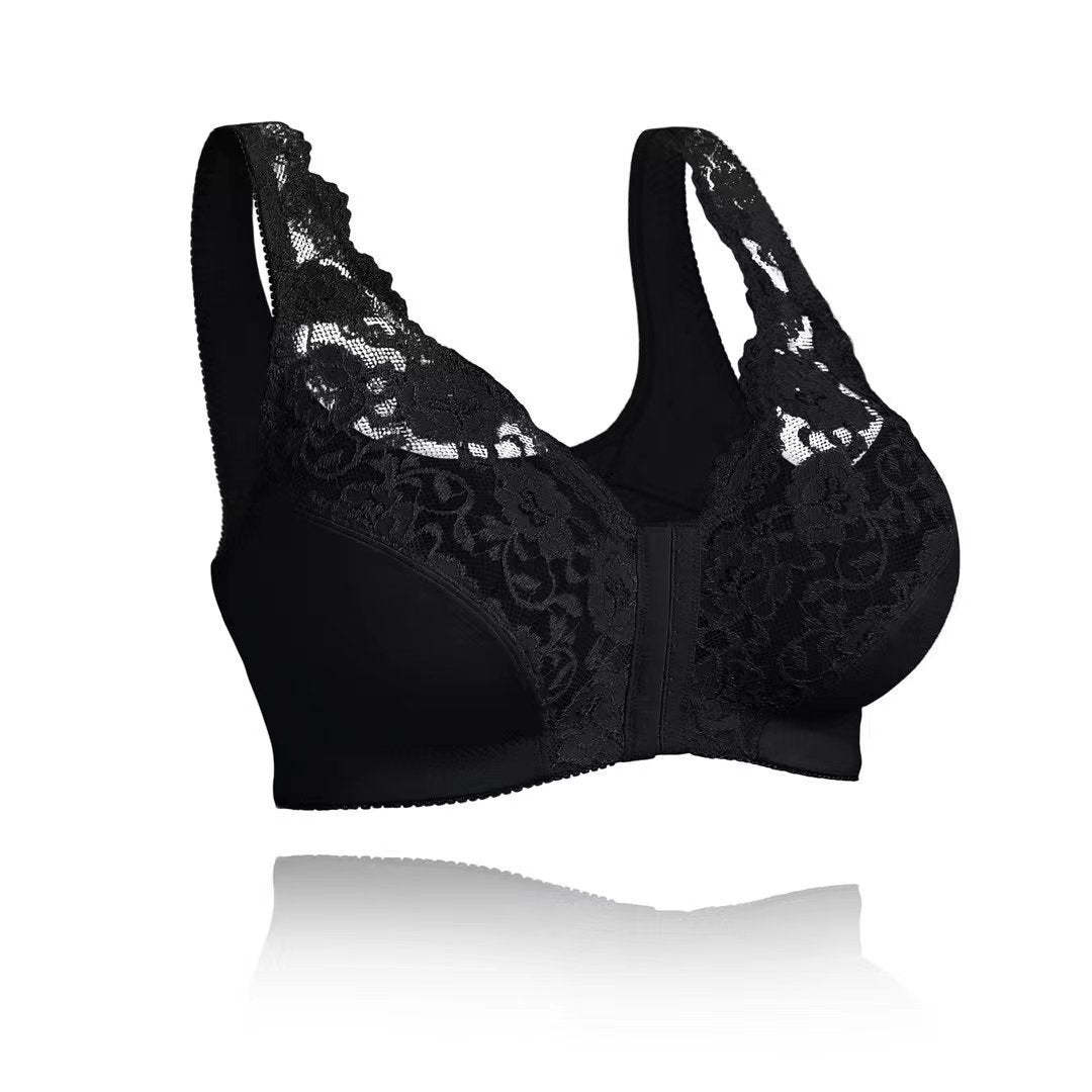 Front Hook Stretch Lace Posture Correction One Piece Bra