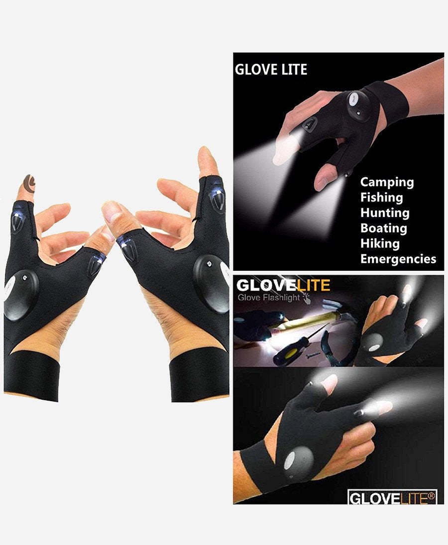 Tactical LED Flashlight Gloves