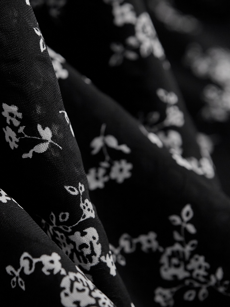 Floral shrilled dress