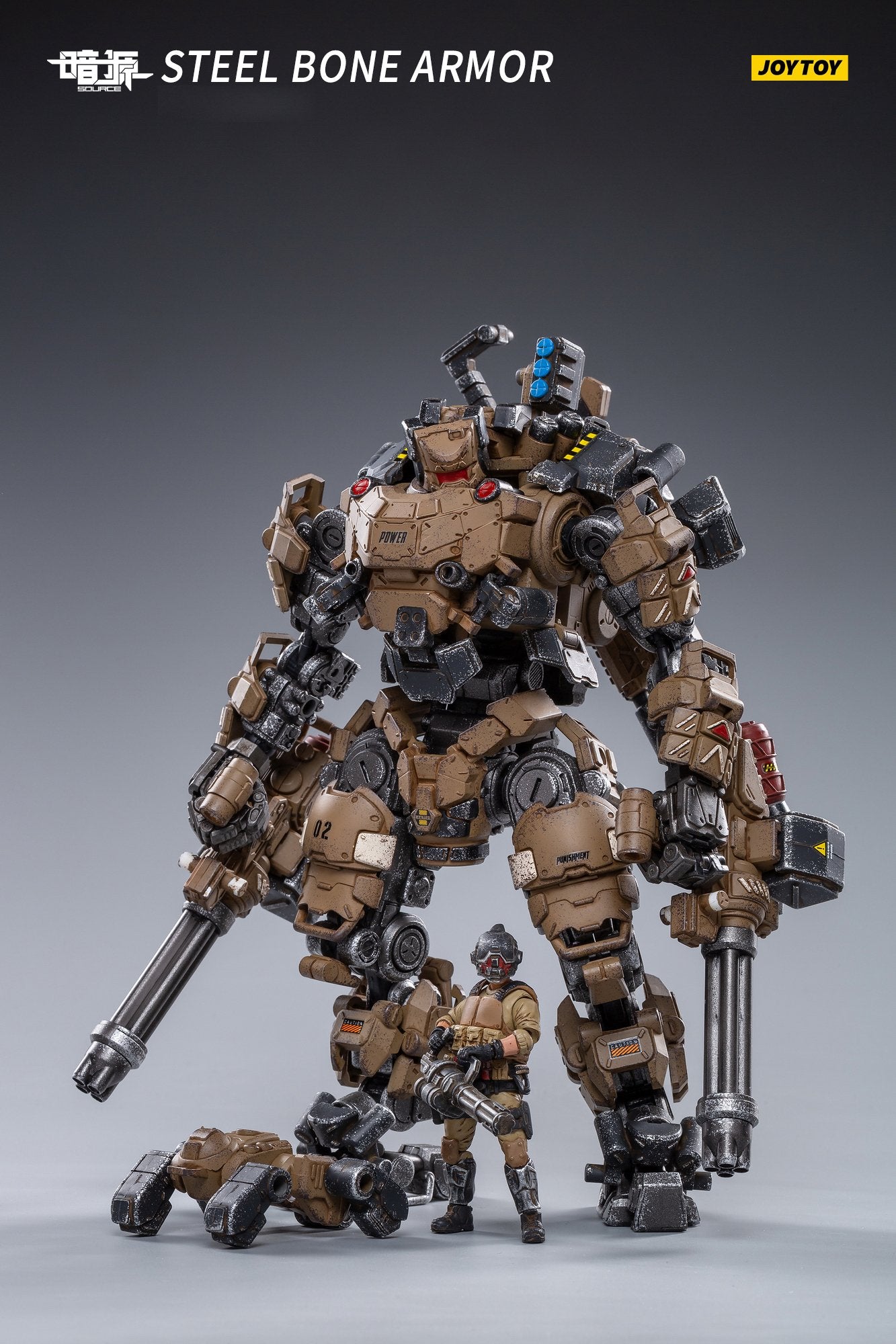 JOYTOY 1/25 Action Figures Steel Bone Armor Desert