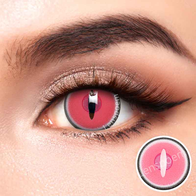 nezuko demon contact lenses