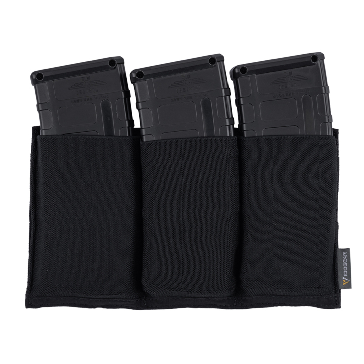 IDOGEAR Triple Mag Pouch Elastic Molle Magazine Pouches Open-top ...