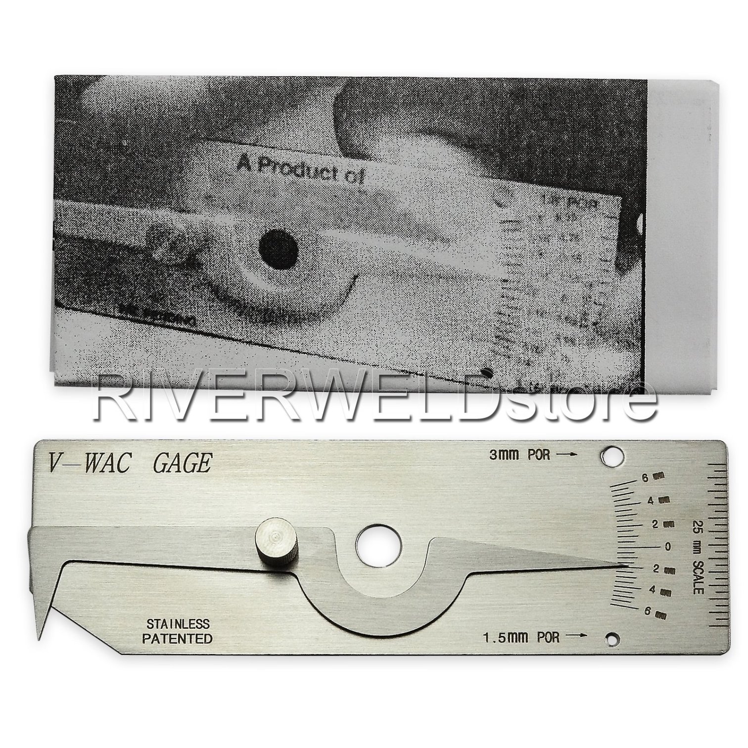 V-Wac Gage Single Welding Gauge Inspection Metric Stainless Steel ...