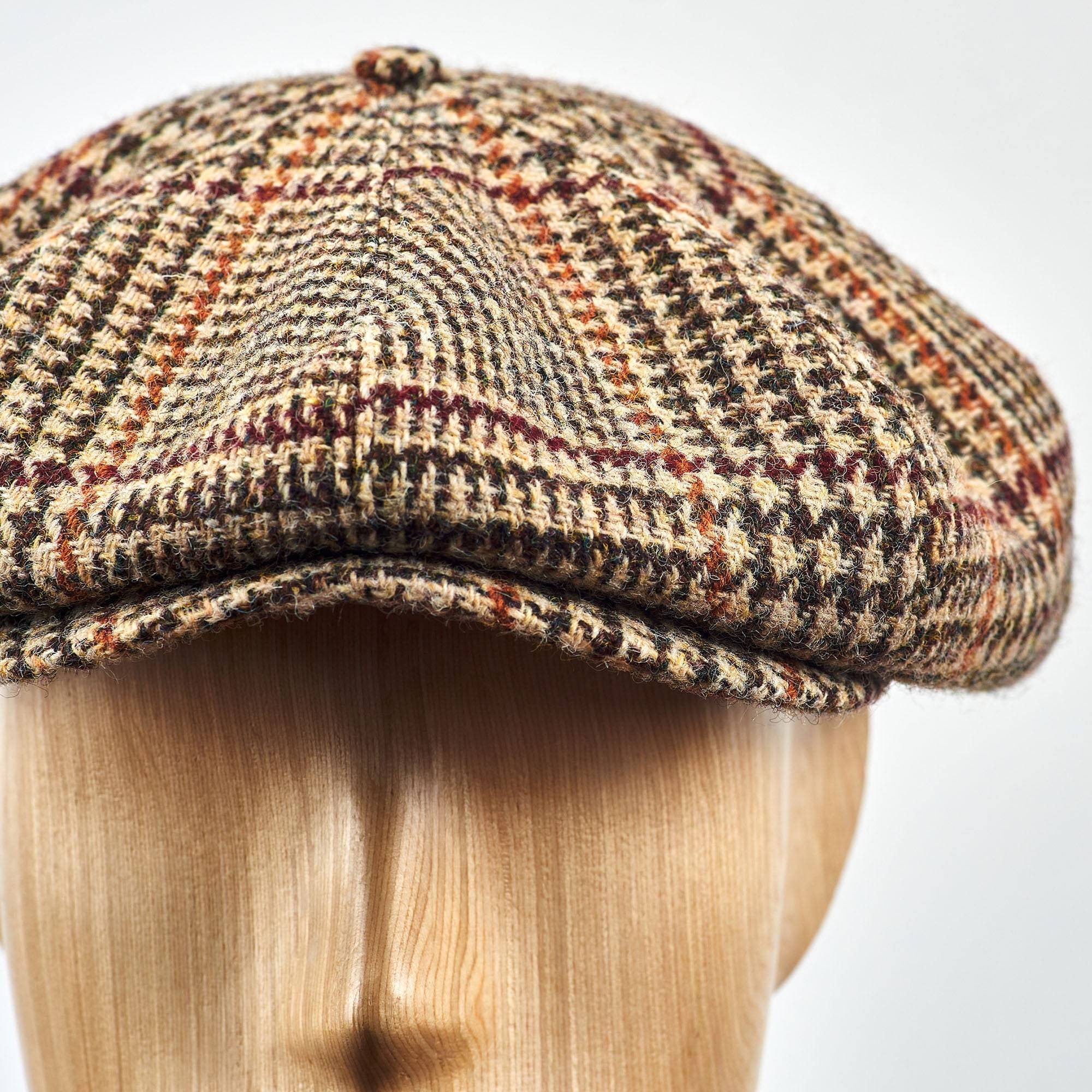 PEAKY BLINDERS Genuine Scottish Harris Tweed 8 Panels Man Cap