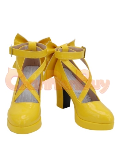 Lupin Yellow Shoes Cosplay Kaitou Sentai Lupinranger Boots-Chaoren