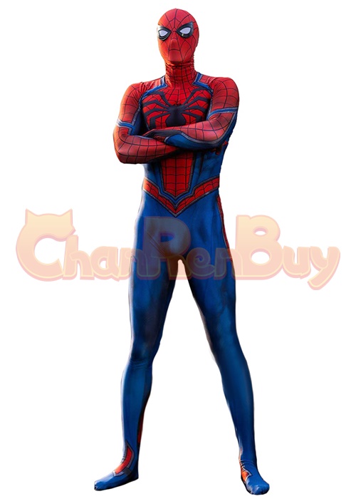 Spider-Man PS4 Sam Raimi Suit Costume Cosplay Bodysuit for Adult Kid