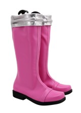Pink Ranger Shoes Power Pink Rangers Dino Charge Cosplay Boots-Chaoren