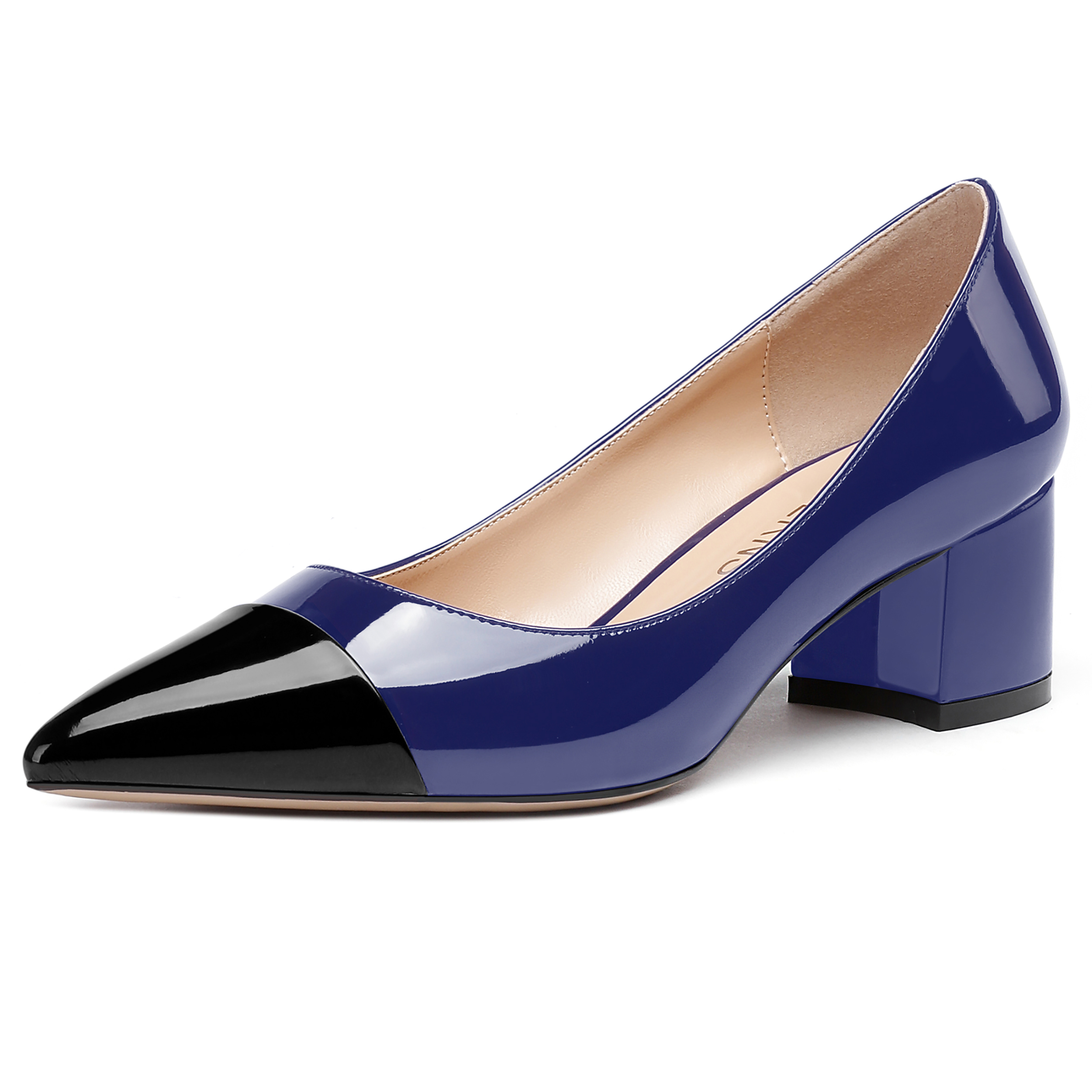 Women's Evening Spring Party Patent Autumn Pointed Toe Cap Toe Summer ...