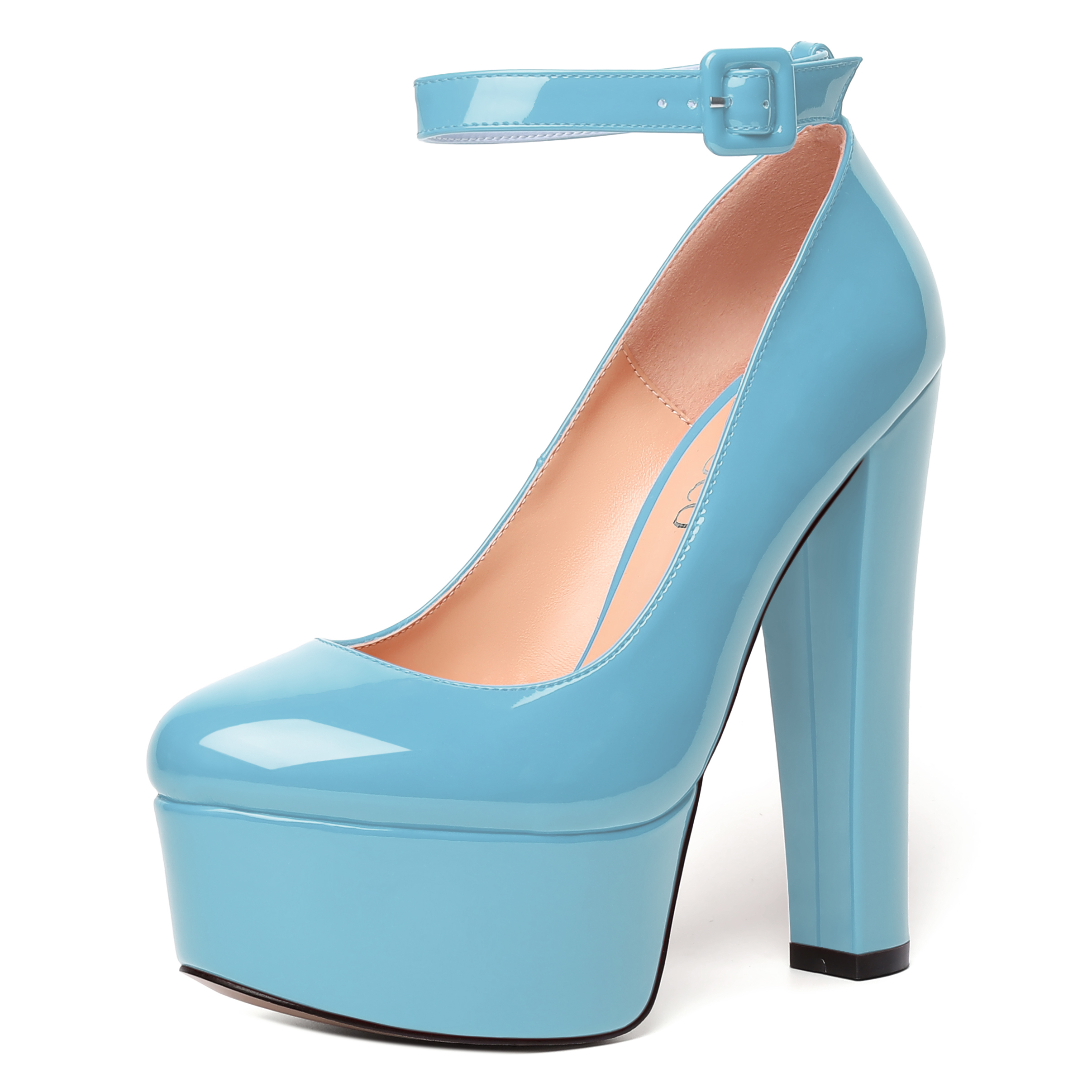 Women's Round Toe Summer Fashion Spring Evening Patent Wedding Autumn ...