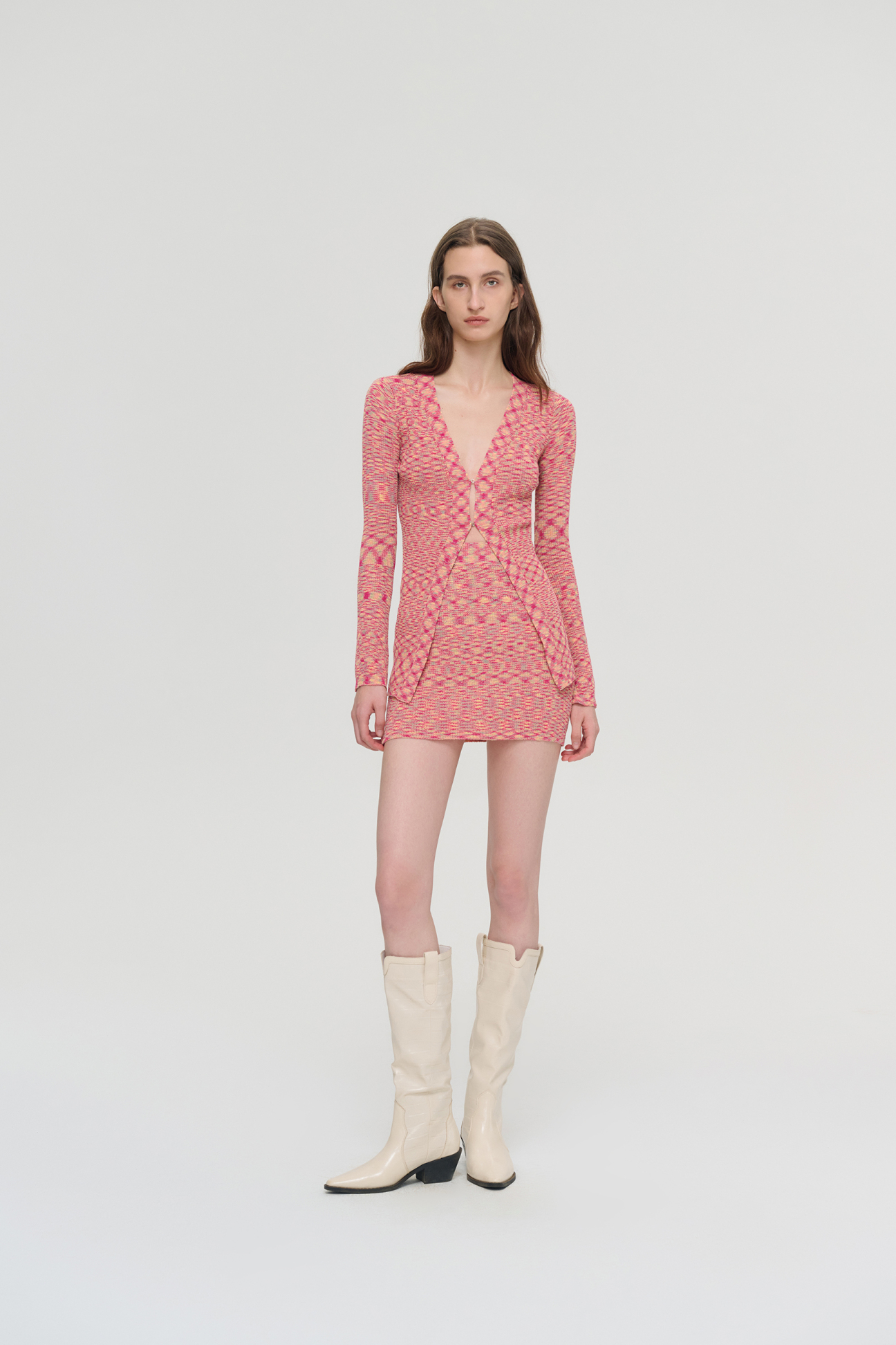 Ancosti marled knit two-piece set
