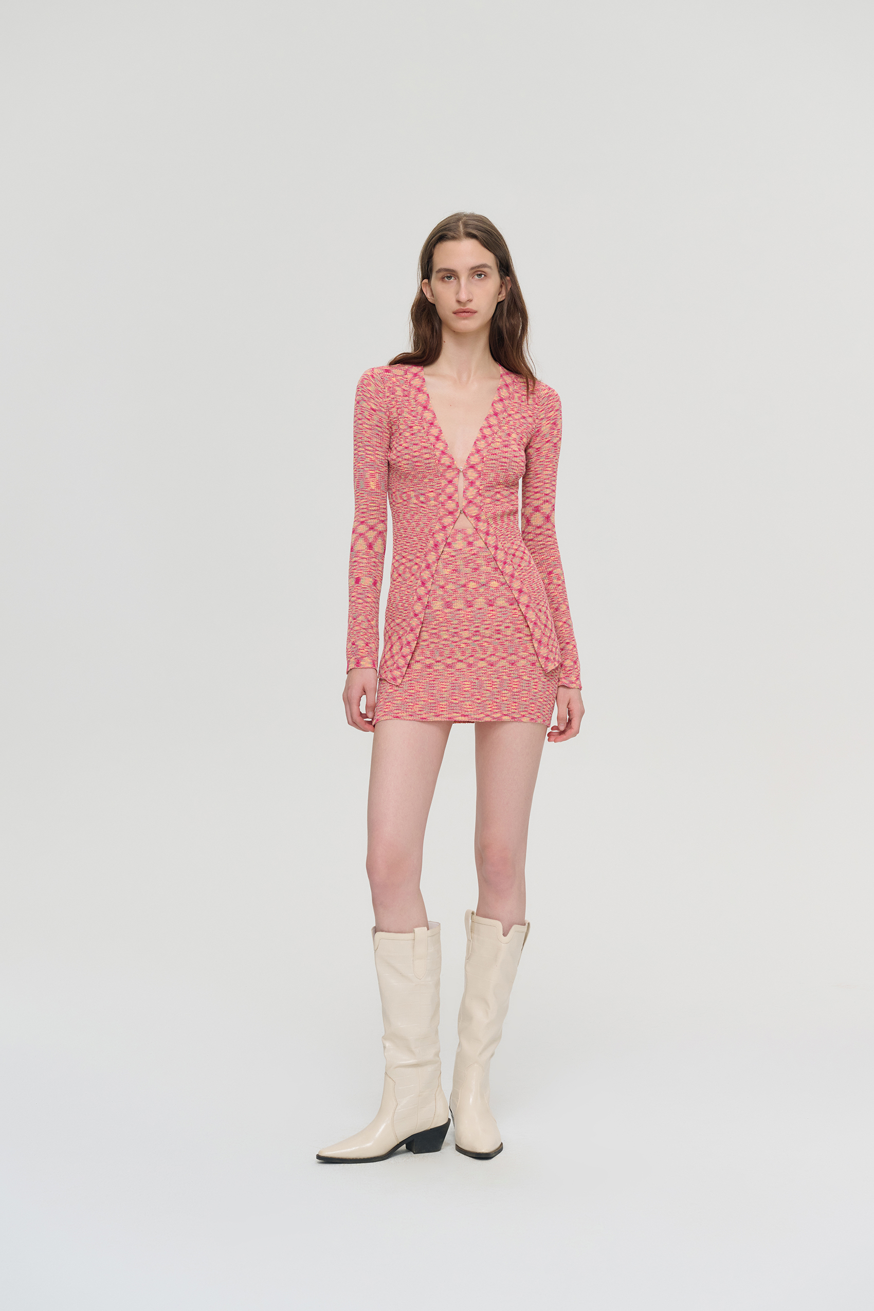 Ancosti marled knit two-piece set