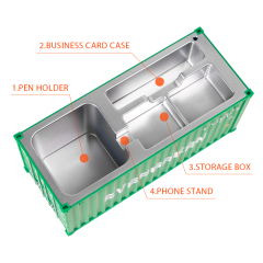 Shipping Container Box Pen Holder