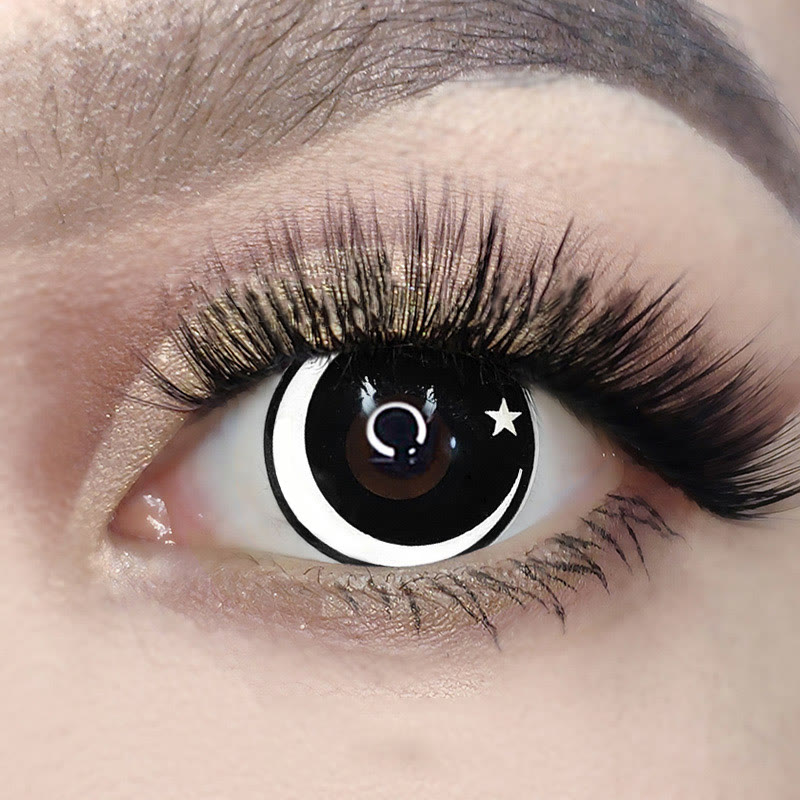 Coleyes Moon Star White Yearly Cosplay Colored Contacts