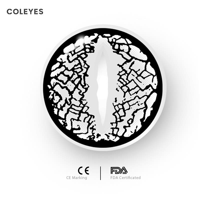 Coleyes Lizard Eye Grey Yearly Cosplay Colored Contacts