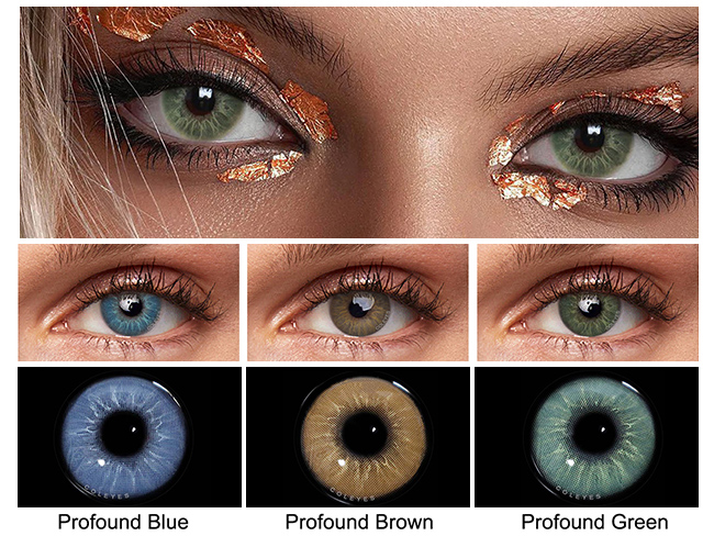 Different Colors and Shades of Colored Contacts
