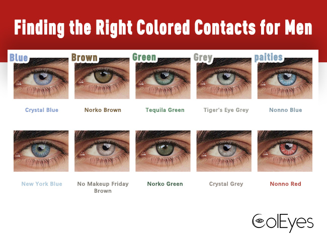 Finding the Right Colored Contacts for Men Introduction