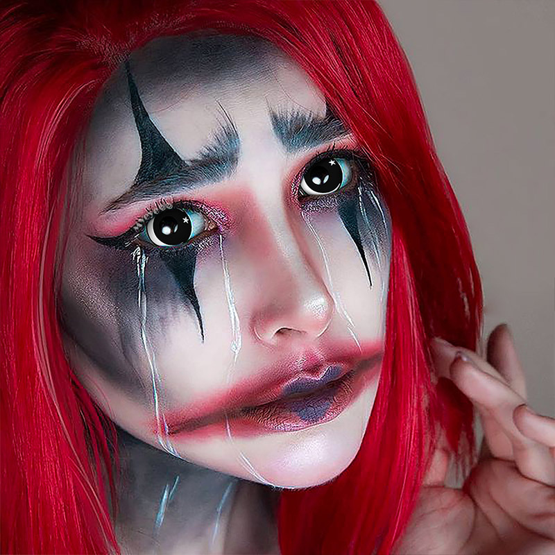 MYEYEBB Moon Star White Cosplay Colored Contact Lenses
