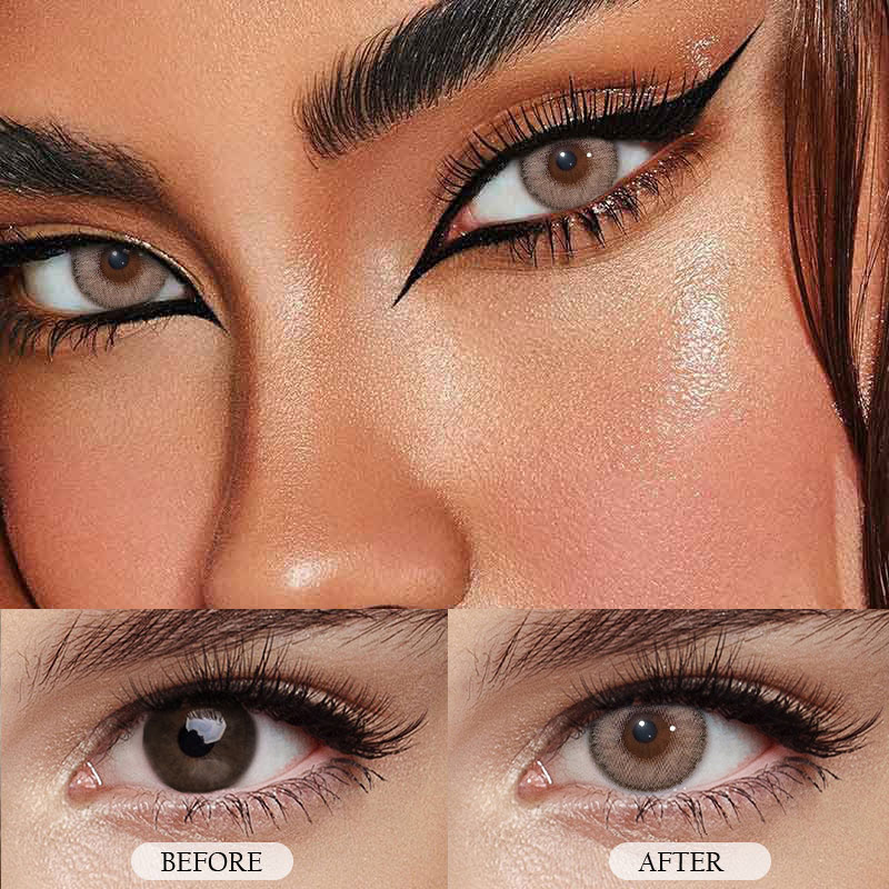 MYEYEBB Tiger's Eye Brown Prescription Colored Contact Lenses