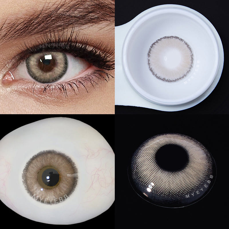 MYEYEBB Tiger's Eye Brown Prescription Colored Contact Lenses