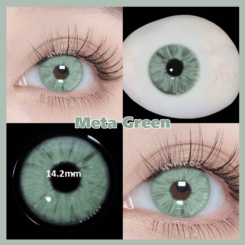 MYEYEBB Meta Green Colored Contact Lenses