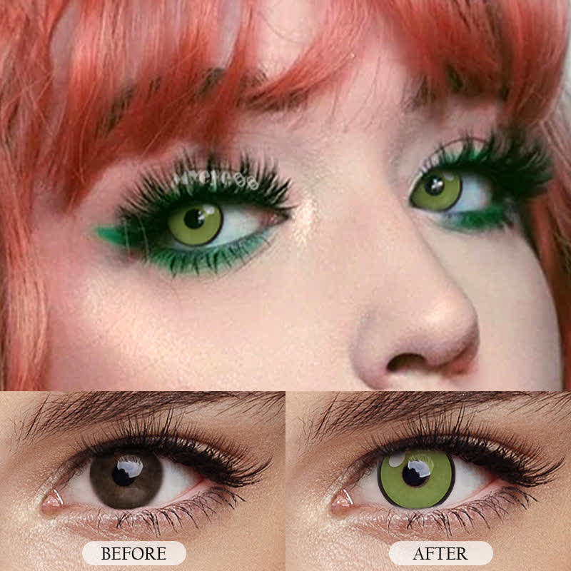 MYEYEBB Kanroji Mitsuri Prescription Cosplay Colored Contact Lenses