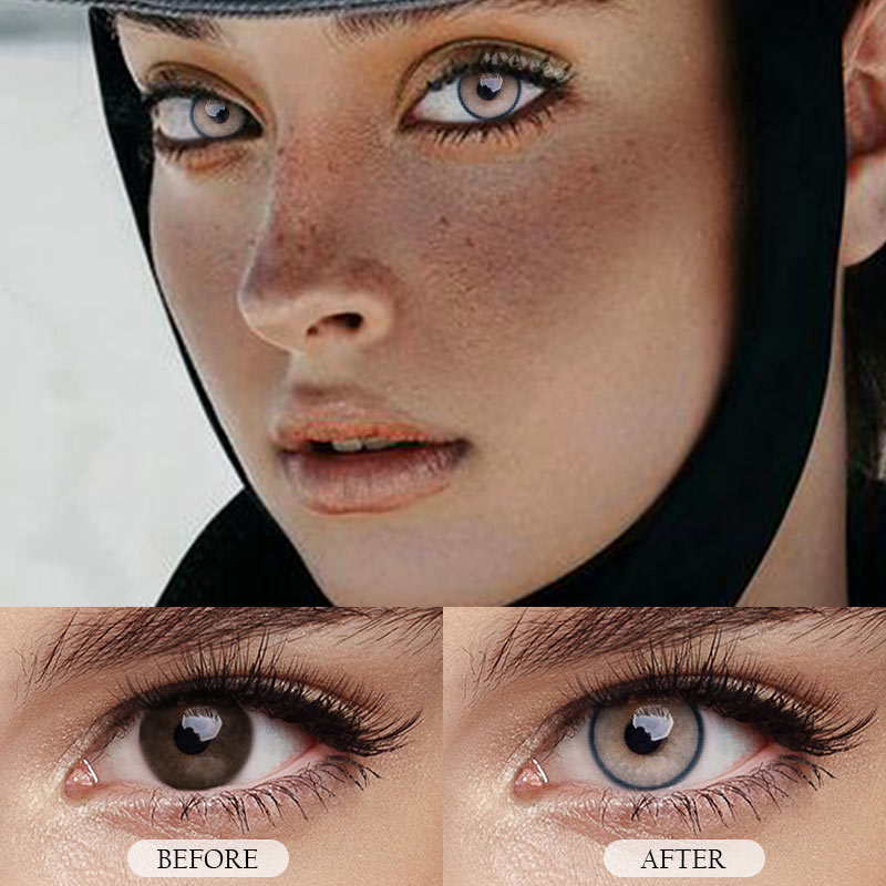 MYEYEBB Genshin Moon Grey Prescription Colored Contact Lenses