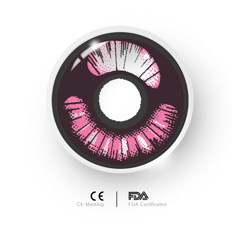 MYEYEBB Demon Slayer Prescription Cosplay Colored Contact Lenses