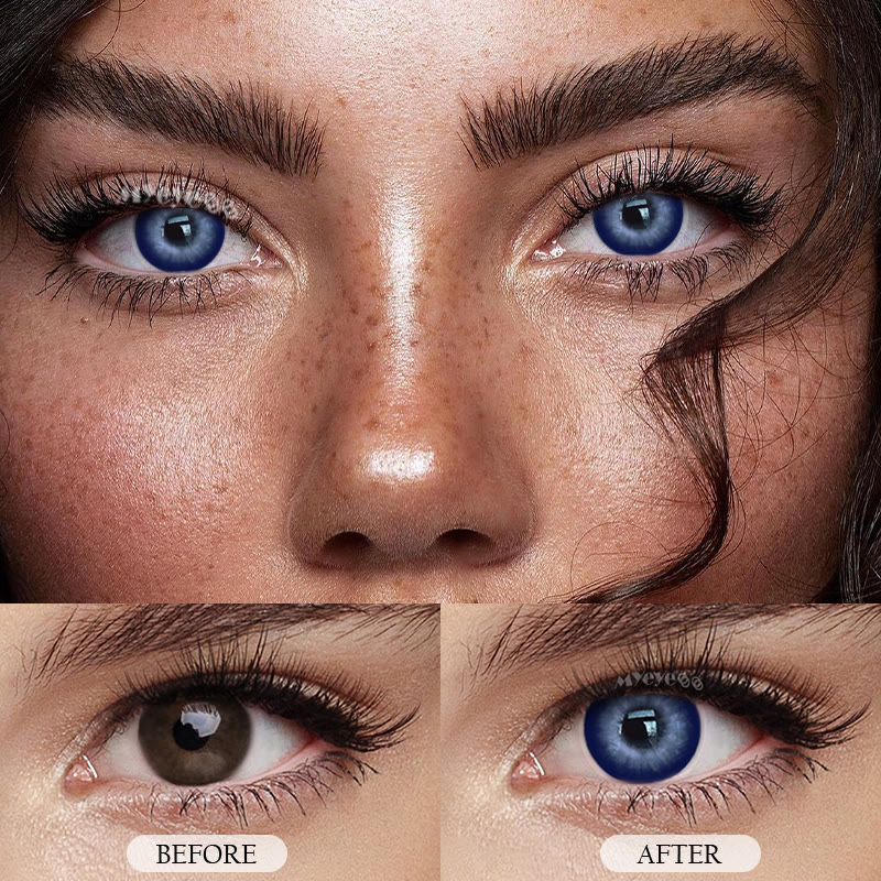 MYEYEBB Dolly Blue Colored Contact Lenses