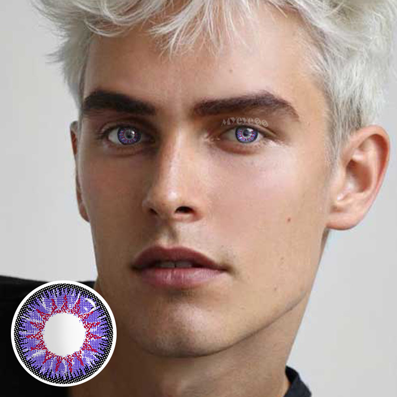 MYEYEBB Purple For Men Colored Contacts | Stylish