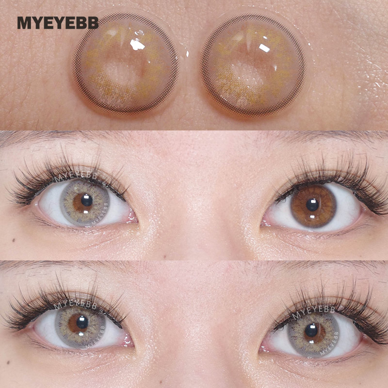 MYEYEBB Russian Grey Prescription Colored Contact Lenses