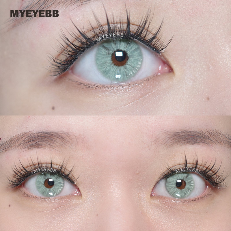 MYEYEBB Meta Green Prescription Colored Contact Lenses