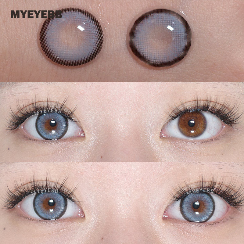 MYEYEBB Norko Blue Prescription Colored Contact Lenses