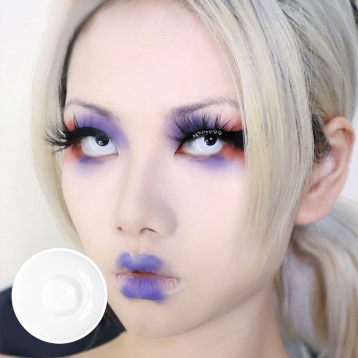 Myeyebb Circle Block Mini Sclera Cosplay Colored Contact Lenses