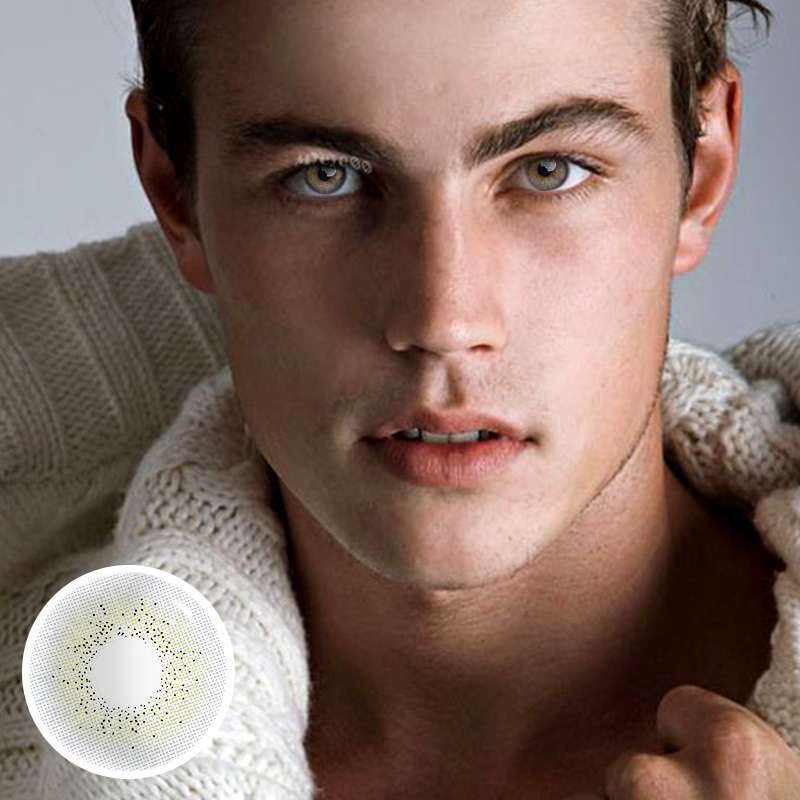 MYEYEBB Ocean Cyan-Grey Men Colored Contact Lenses