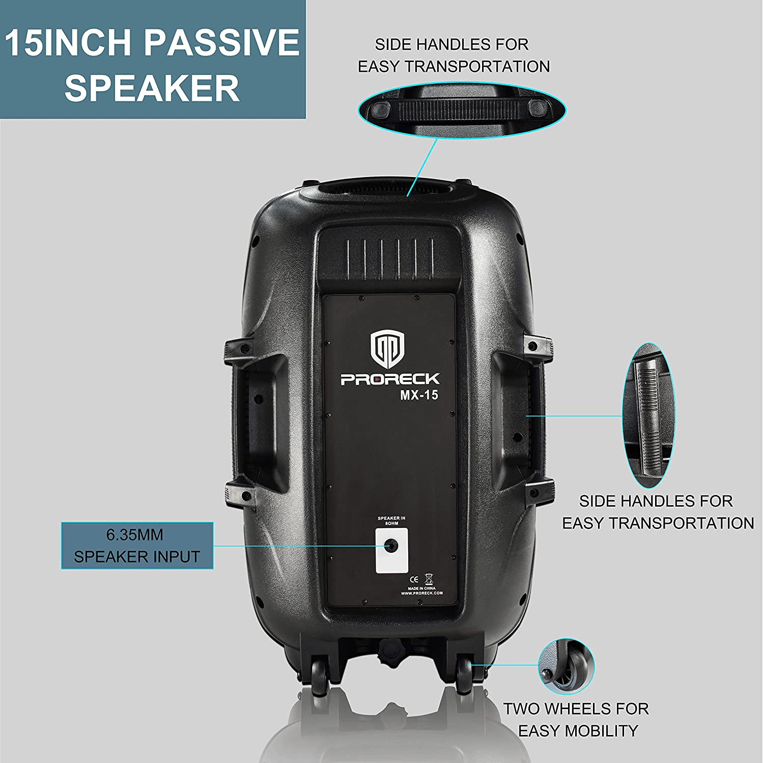 PRORECK MX15 | 8 Channel Bluetooth Powered PA System Mixer - PRORECK